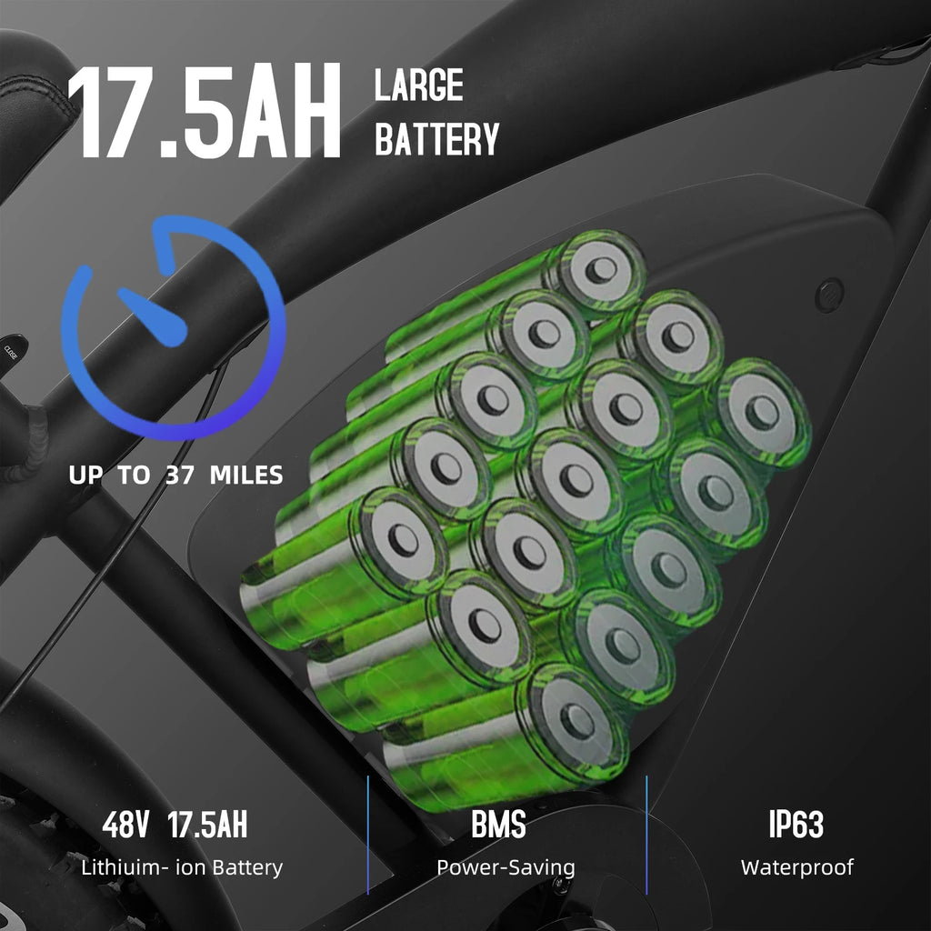 48V All-Terrain Fat Tire E-Bike – Scooterby