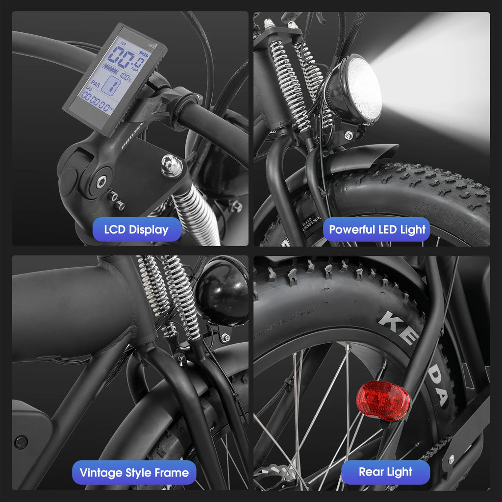 48V All-Terrain Fat Tire E-Bike – Scooterby