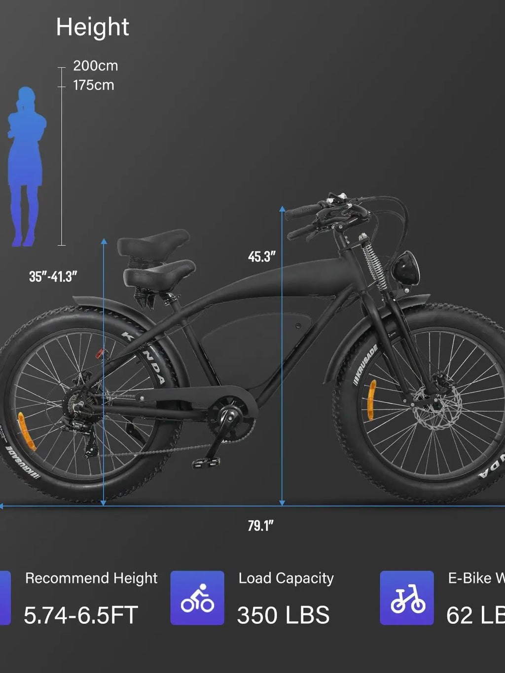 48V All-Terrain Fat Tire E-Bike – Scooterby